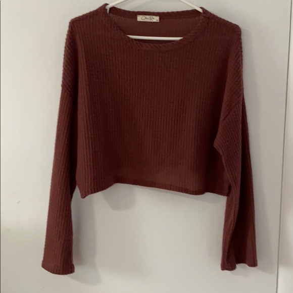 Olivia Rae | Tops | Olivia Rae Long Sleeve Crop Top | Poshmark